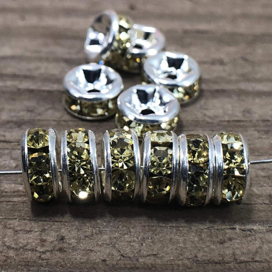 Rhinestone Beads & Shambhala Beads Collection | RainbowGemBeads.com ...
